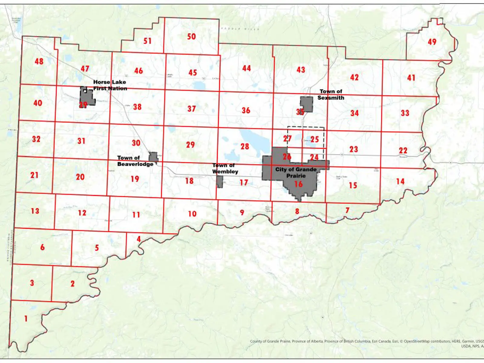 Zoning Maps | County of Grande Prairie